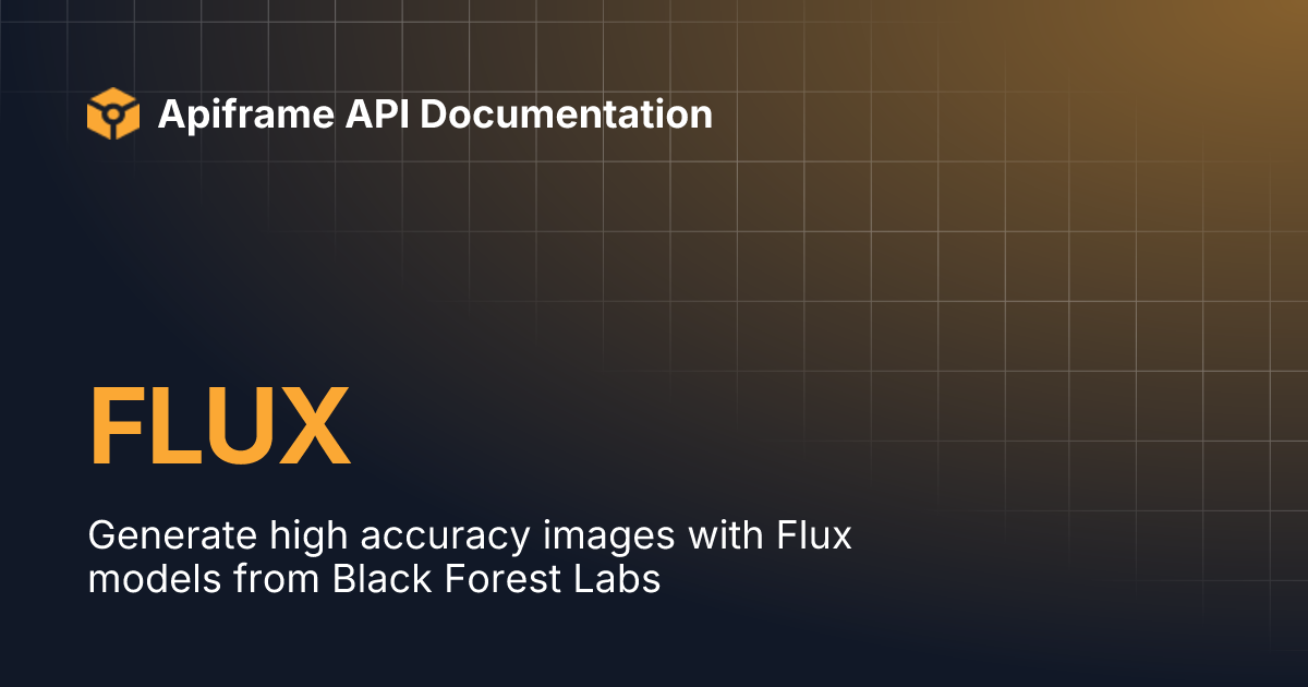 FLUX | Apiframe API Documentation