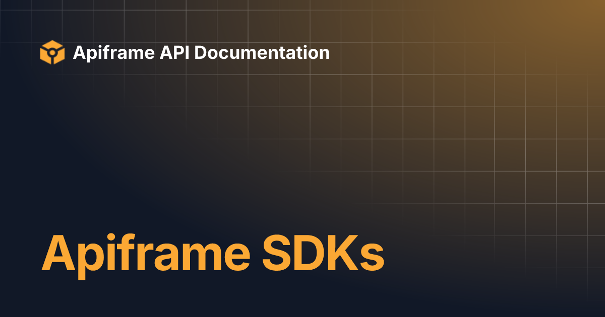 Clients | Apiframe API Documentation